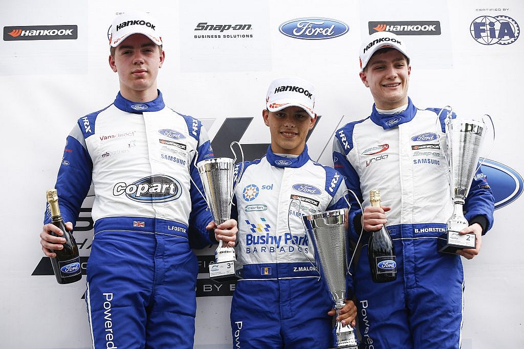 Double-podium for Bart Horsten in British F4