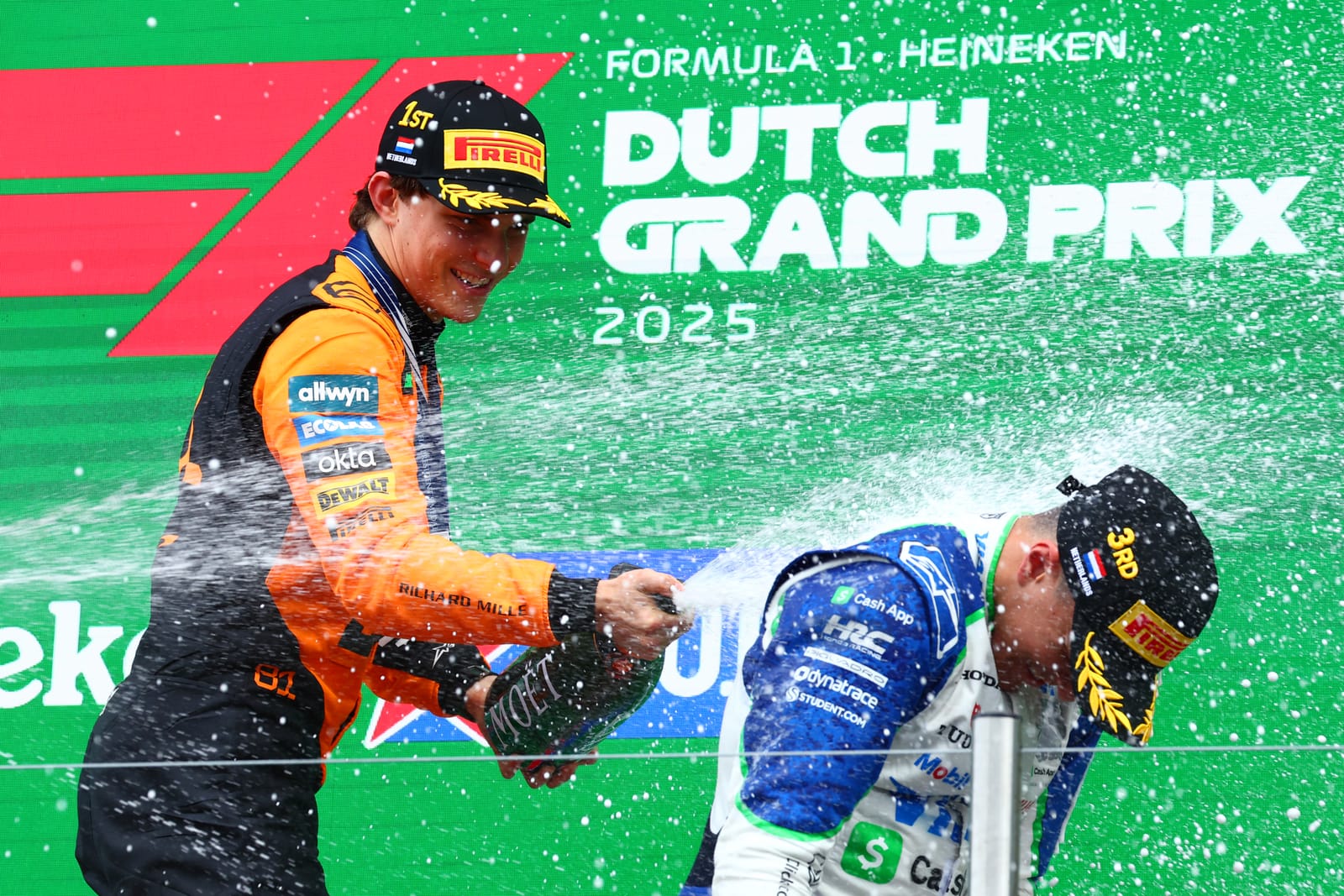 Oscar Piastri wins dramatic Dutch Grand Prix as rival Lando Norris retires